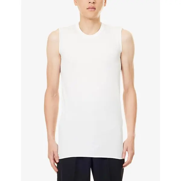Rick Owens Basic Sleeveless Cotton Tank Top
