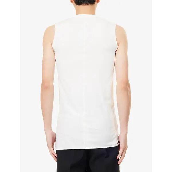 Rick Owens Basic Sleeveless Cotton Tank Top