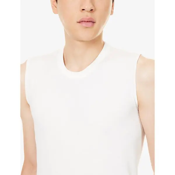 Rick Owens Basic Sleeveless Cotton Tank Top