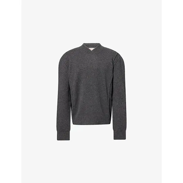 Marni V-neck Wool-blend Jumper