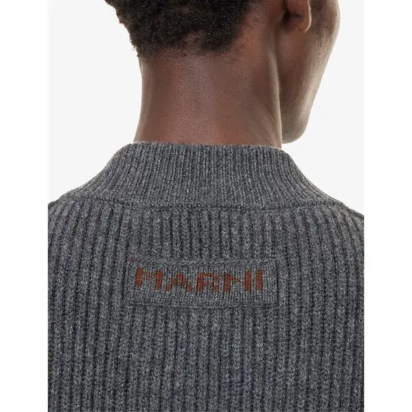 Marni V-neck Wool-blend Jumper