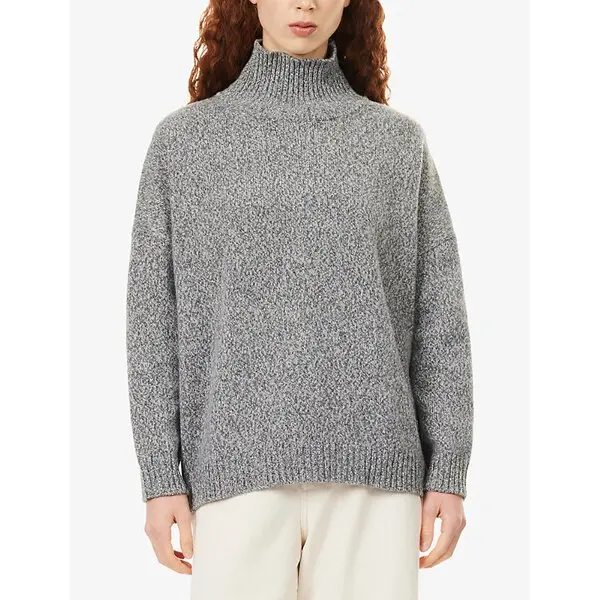 Max Mara Relaxed Wool Knit Jumper - Medium Grey