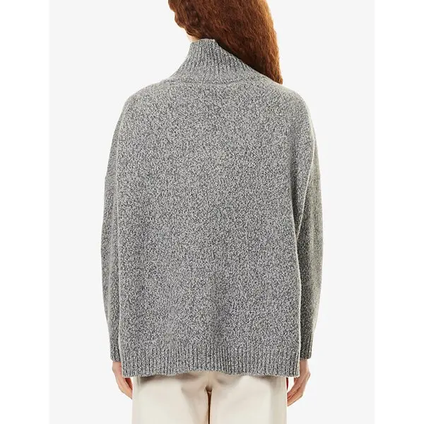 Max Mara Relaxed Wool Knit Jumper - Medium Grey