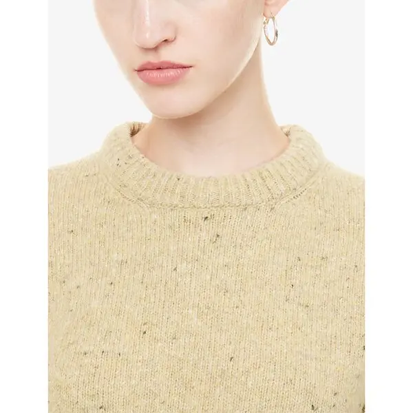 ROHE FRAMES Round-neck Speckled Wool-blend Jumper