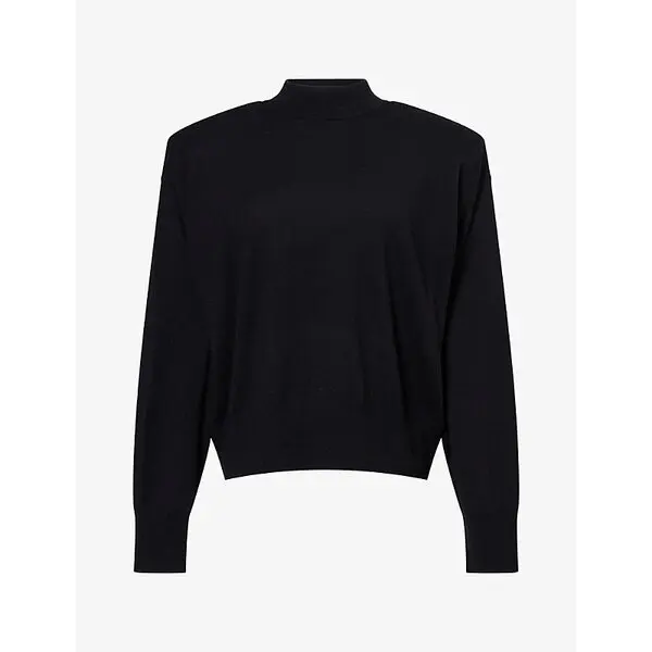 THE FRANKIE SHOP Padded Shoulder Wool-blend Jumper