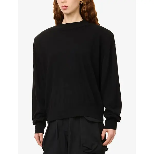 THE FRANKIE SHOP Padded Shoulder Wool-blend Jumper