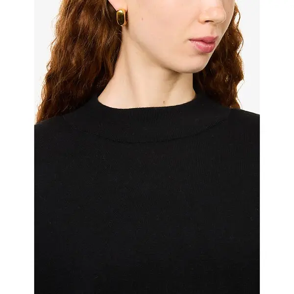 THE FRANKIE SHOP Padded Shoulder Wool-blend Jumper