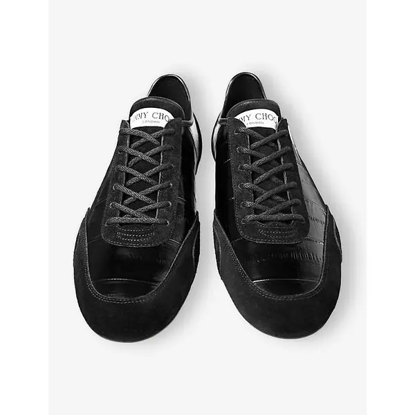 JIMMY CHOO Sunny Leather And Suede Trainers