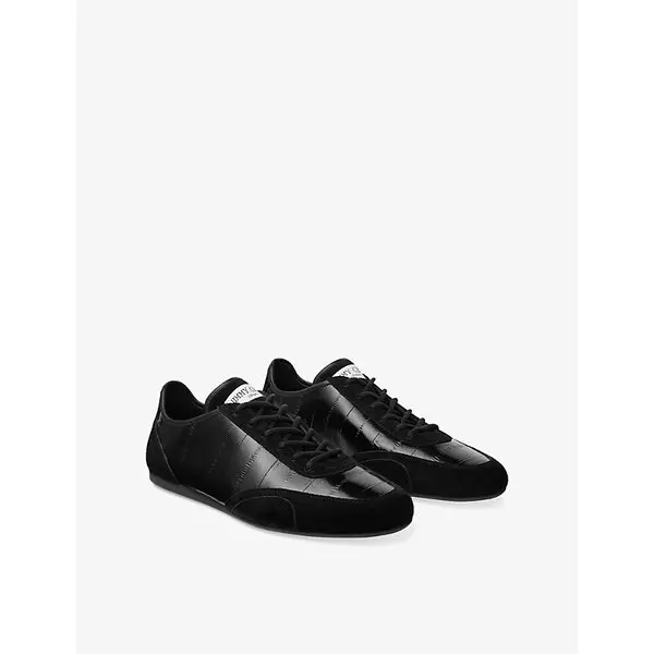 JIMMY CHOO Sunny Leather And Suede Trainers