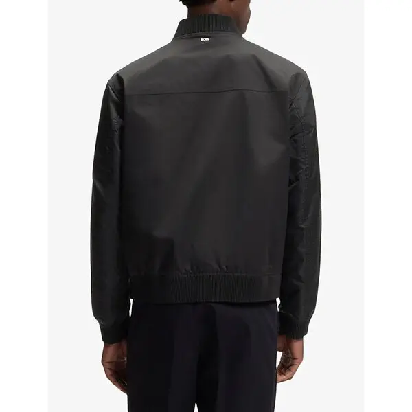 BOSS Baseball Collar Press-stud Woven Jacket