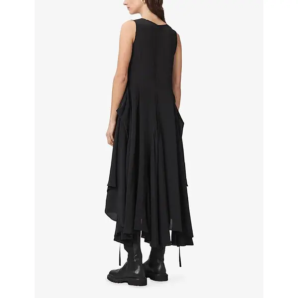 ALLSAINTS Sybil Woven Midi Dress