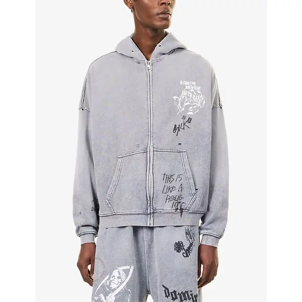 PALY HOLLYWOOD Carrying The Message Cotton-blend Hoody Xl/xxl