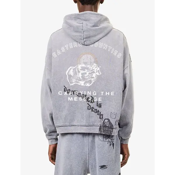 PALY HOLLYWOOD Carrying The Message Cotton-blend Hoody Xl/xxl