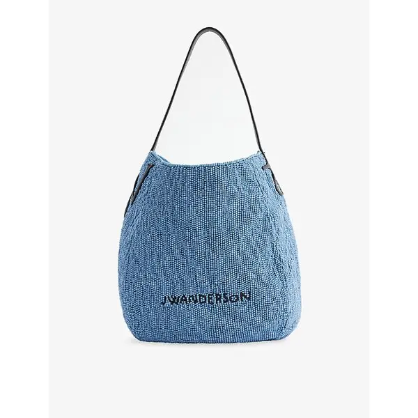 JW Anderson Beaded Small Bulb Bag - Blue