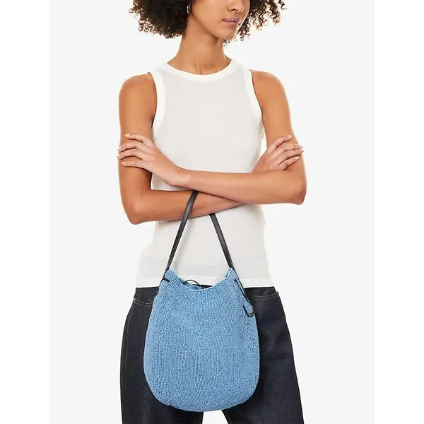JW Anderson Beaded Small Bulb Bag - Blue