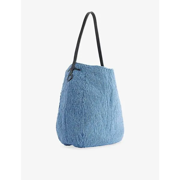 JW Anderson Beaded Small Bulb Bag - Blue