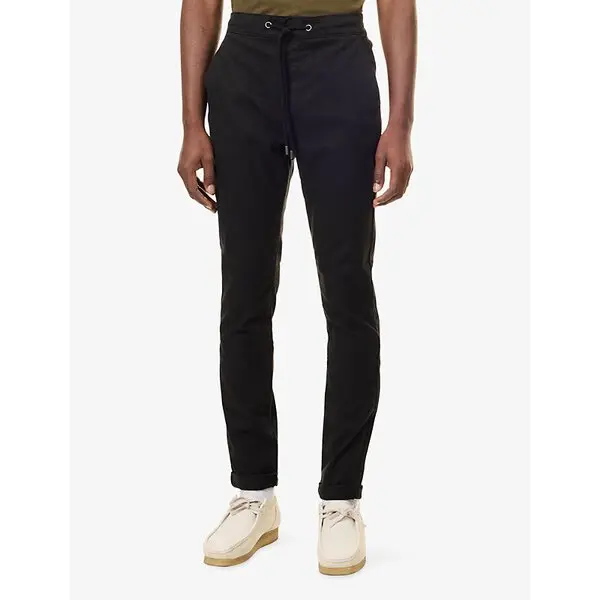 Paige Fraser Drawstring Stretch Woven Trousers - Black