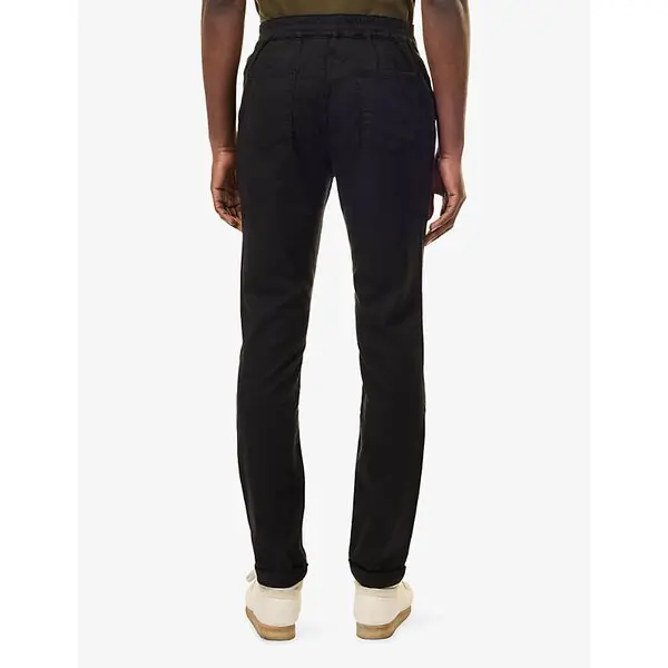 Paige Fraser Drawstring Stretch Woven Trousers - Black