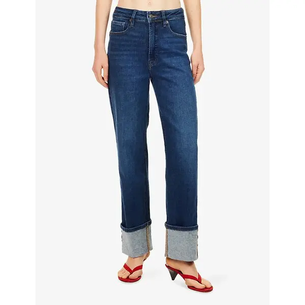 Good American Good True Straight-leg Denim Jeans