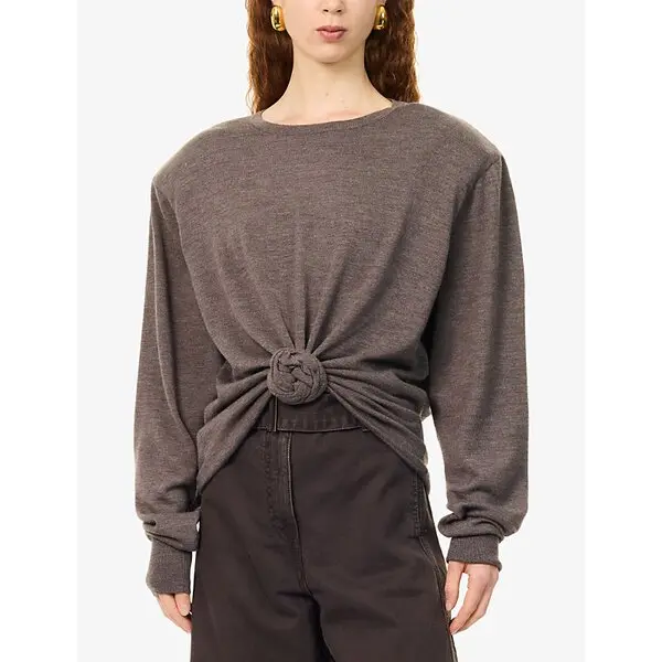 Magda Butrym Knotted Wool Top