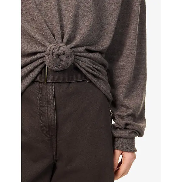 Magda Butrym Knotted Wool Top