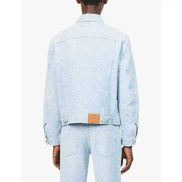 Casablanca Monogram-print Embroidered Denim Jacket