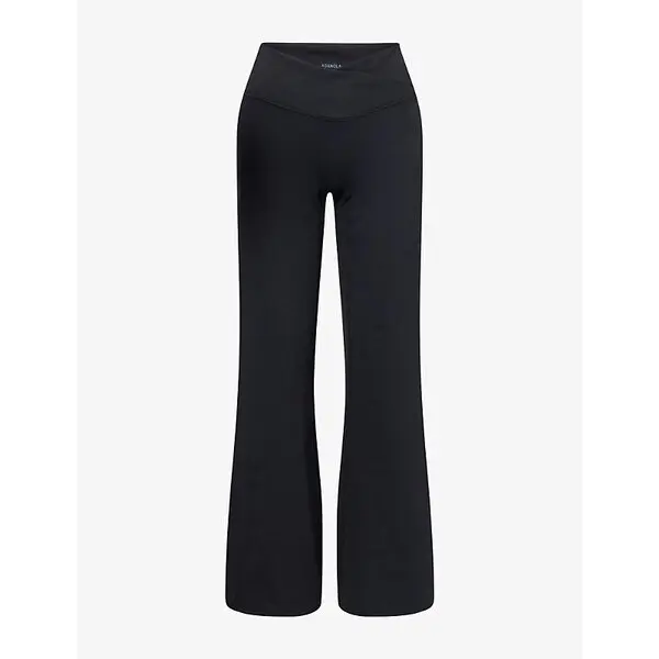 ADANOLA Wide Leg Yoga Pants - Black