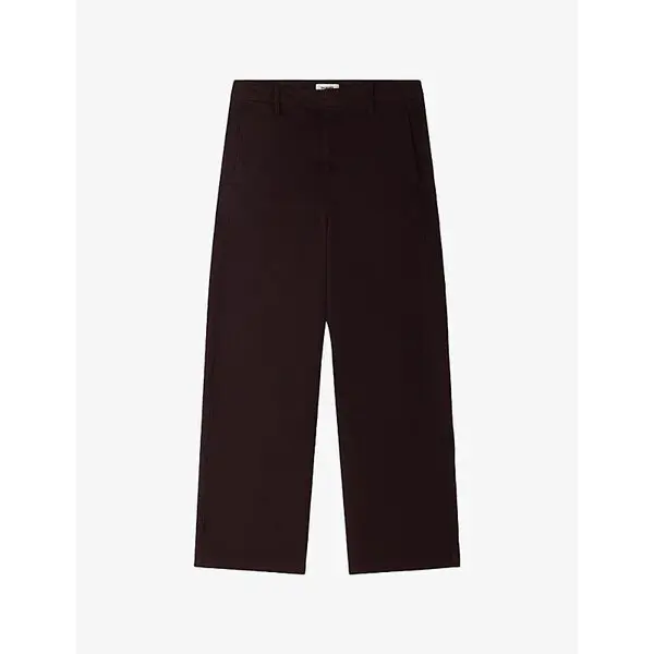 Sandro Barrel-leg Mid-rise Denim Jeans