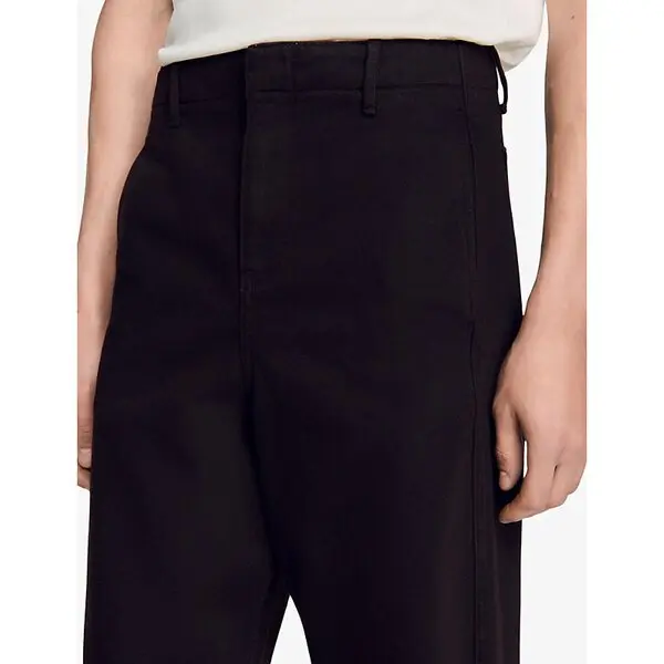 Sandro Barrel-leg Mid-rise Denim Jeans