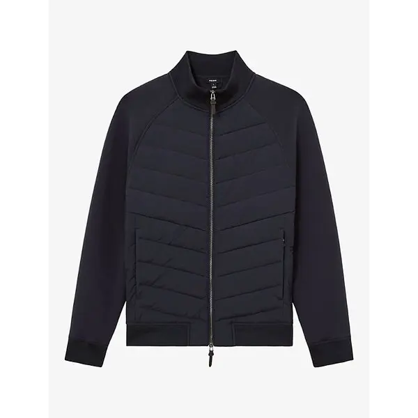 REISS Calvorn Quilted Zip-up Jacket