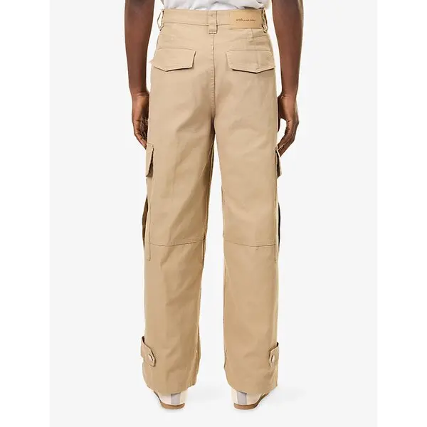 AMI Paris Baggy Fit Cotton Cargo Trousers
