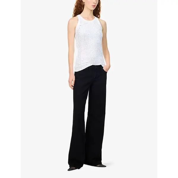 FRAME X Amelia Gray Wide Leg Denim Jeans