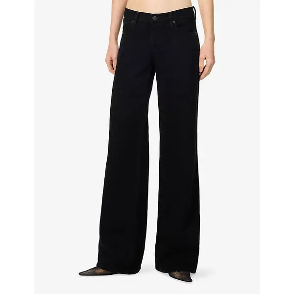 FRAME X Amelia Gray Wide Leg Denim Jeans