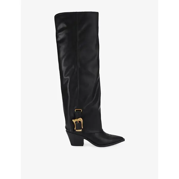 Steve Madden Sorcere Faux-leather High Boots - Black