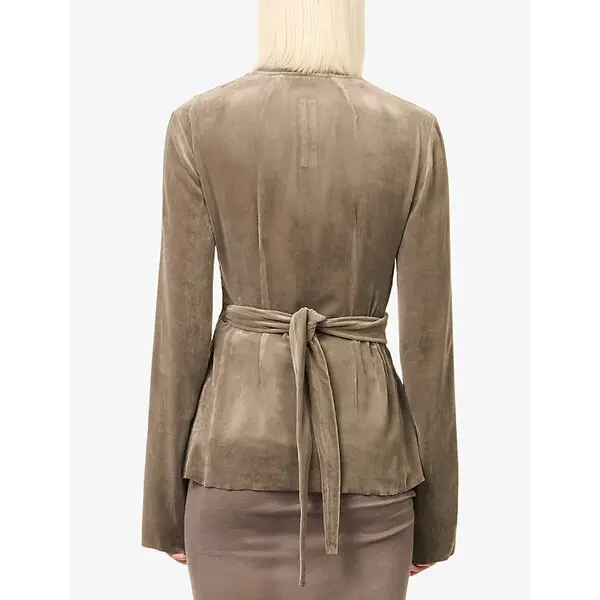 Rick Owens Laura Wrap Velvet Top