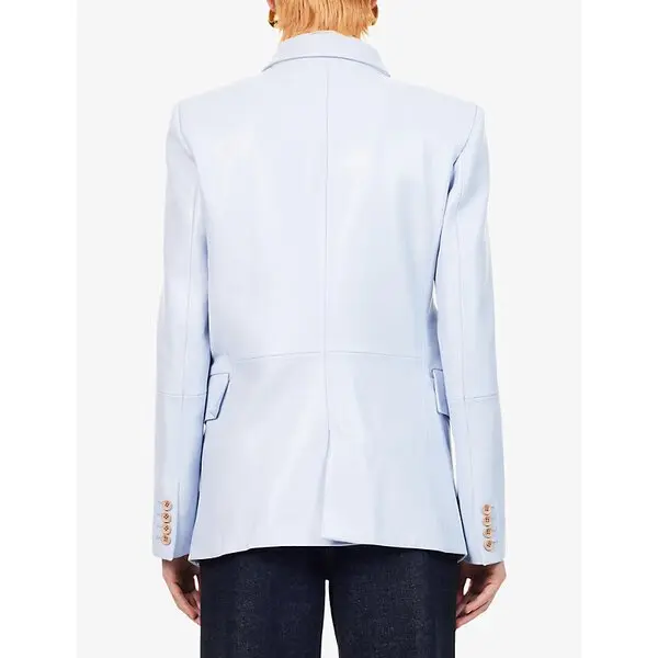 Khaite Rolo Double-breasted Leather Jacket