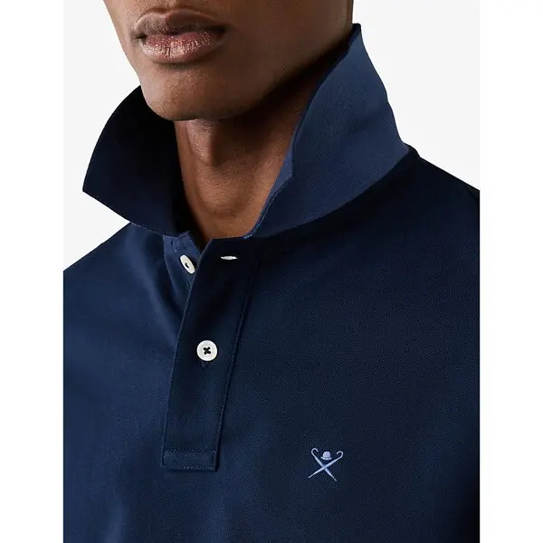 HACKETT Logo-embroidered Slim-fit Cotton Polo Xxl