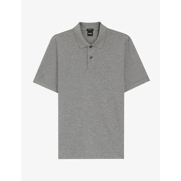 BOSS Logo-embroidered Short-sleeve Cotton Polo Xxl