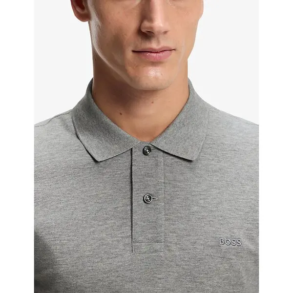 BOSS Logo-embroidered Short-sleeve Cotton Polo Xxl