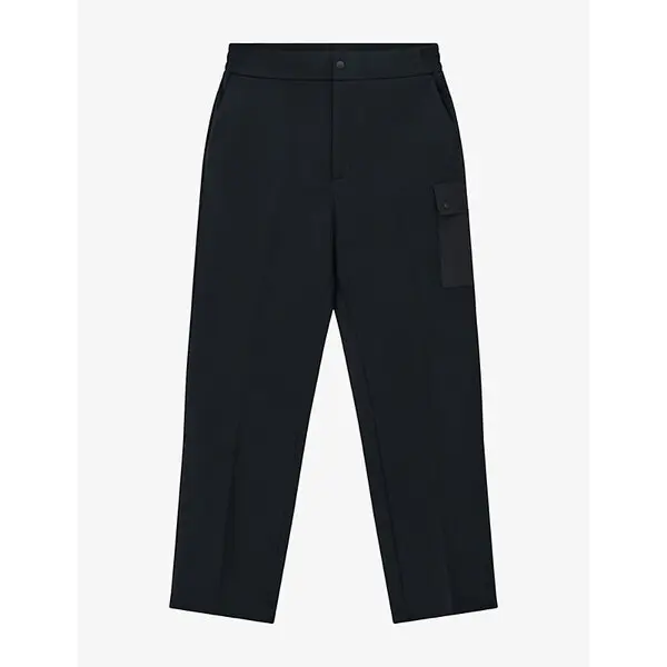 Boggi Milano Cotton-blend Trousers - Black