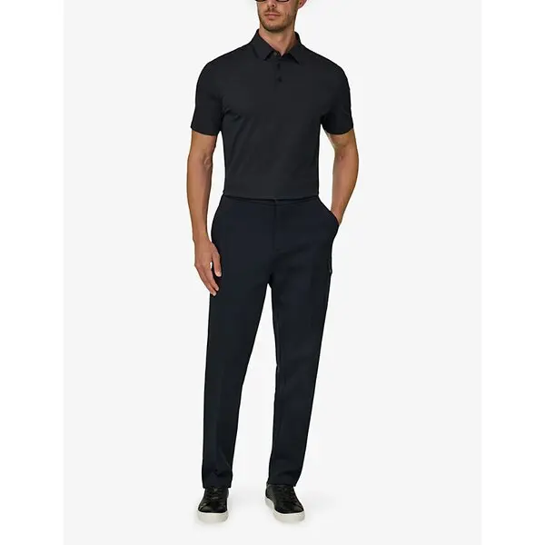 Boggi Milano Cotton-blend Trousers - Black