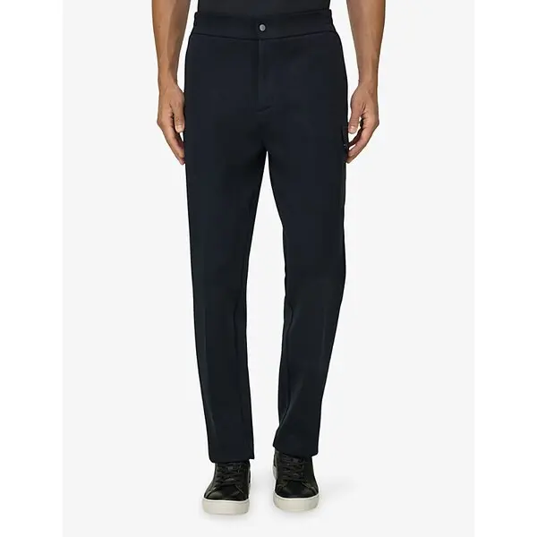 Boggi Milano Cotton-blend Trousers - Black