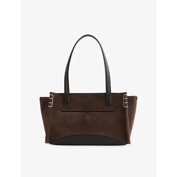 JW Anderson Suede Elongated Tote Bag - Brown