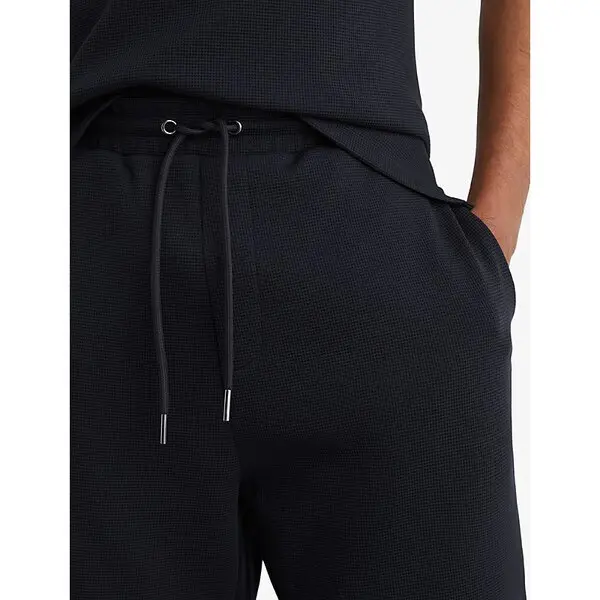 REISS Renly Textured Drawstring-waist Stretch-woven Shorts