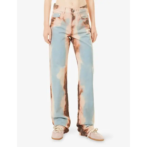 JW Anderson Tie-dye Straight-leg Jeans