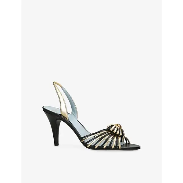 Valentino Garavani Coœur Royal 85 Slingback Leather Heels