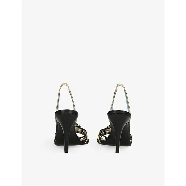 Valentino Garavani Coœur Royal 85 Slingback Leather Heels