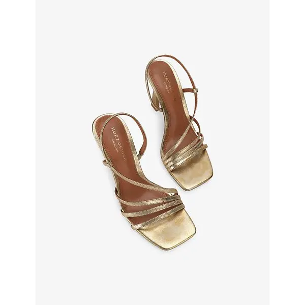 Kurt Geiger Annabel Faux-leather Heeled Sandals