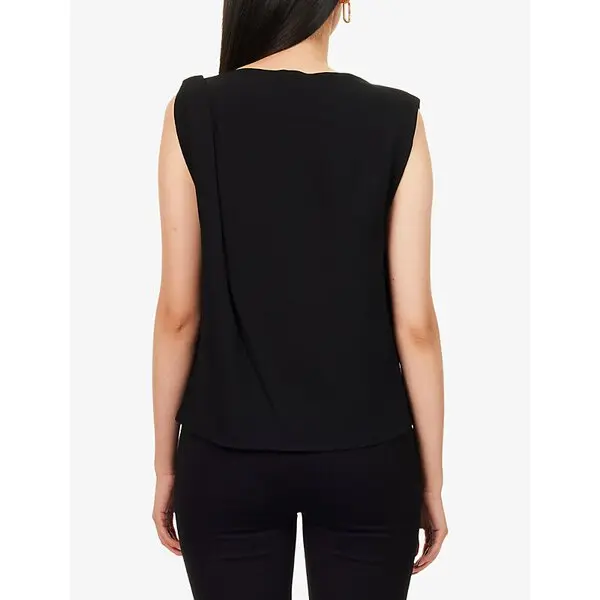 Vince Draped Shoulder Woven Top