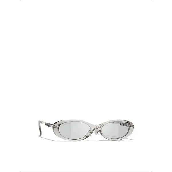Chanel Oval-frame Acetate Sunglasses